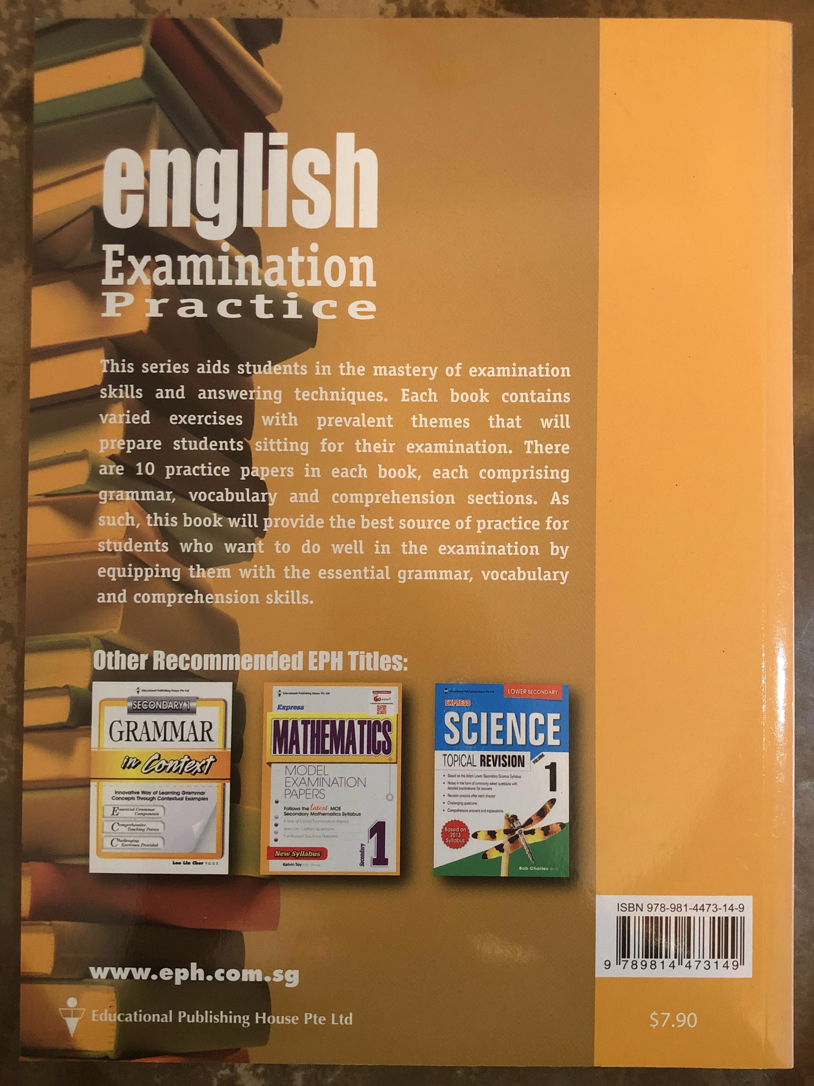 Secondary 1 English Practice Papers Book, Hobbies & Toys, Books ...