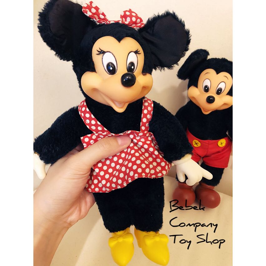 1980s Walt Disney Mickey Minnie Mouse 迪士尼 米老鼠 米奇 米妮 古董玩具 玩偶, 興趣及遊戲, 玩具與 ...