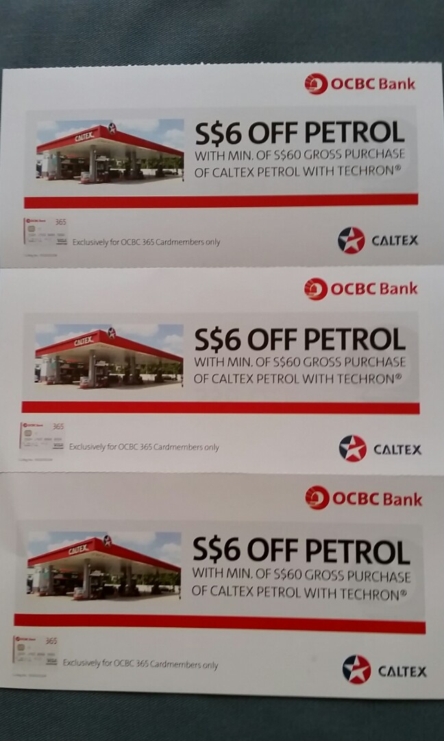 Caltex Petrol Voucher, Tickets & Vouchers, Vouchers on Carousell