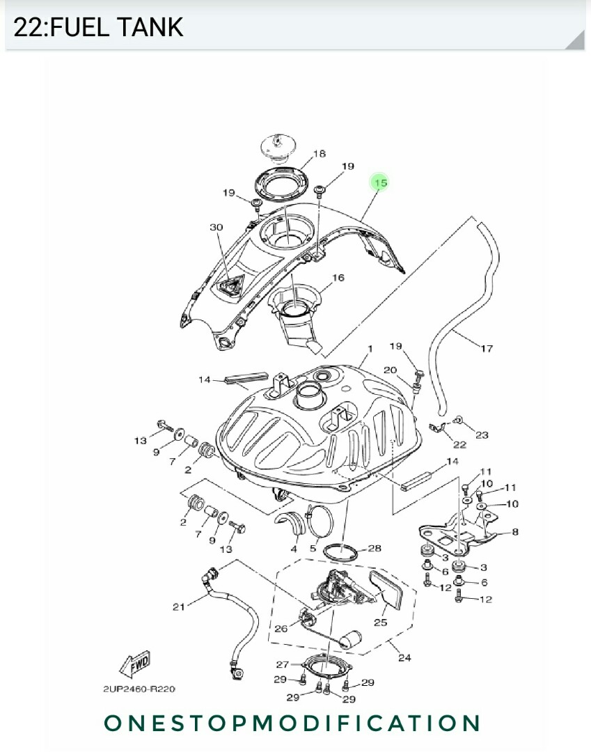 [FZN150] Original Fairing Or Other Parts For Yamaha FZ16 V2 (COVER SET ...