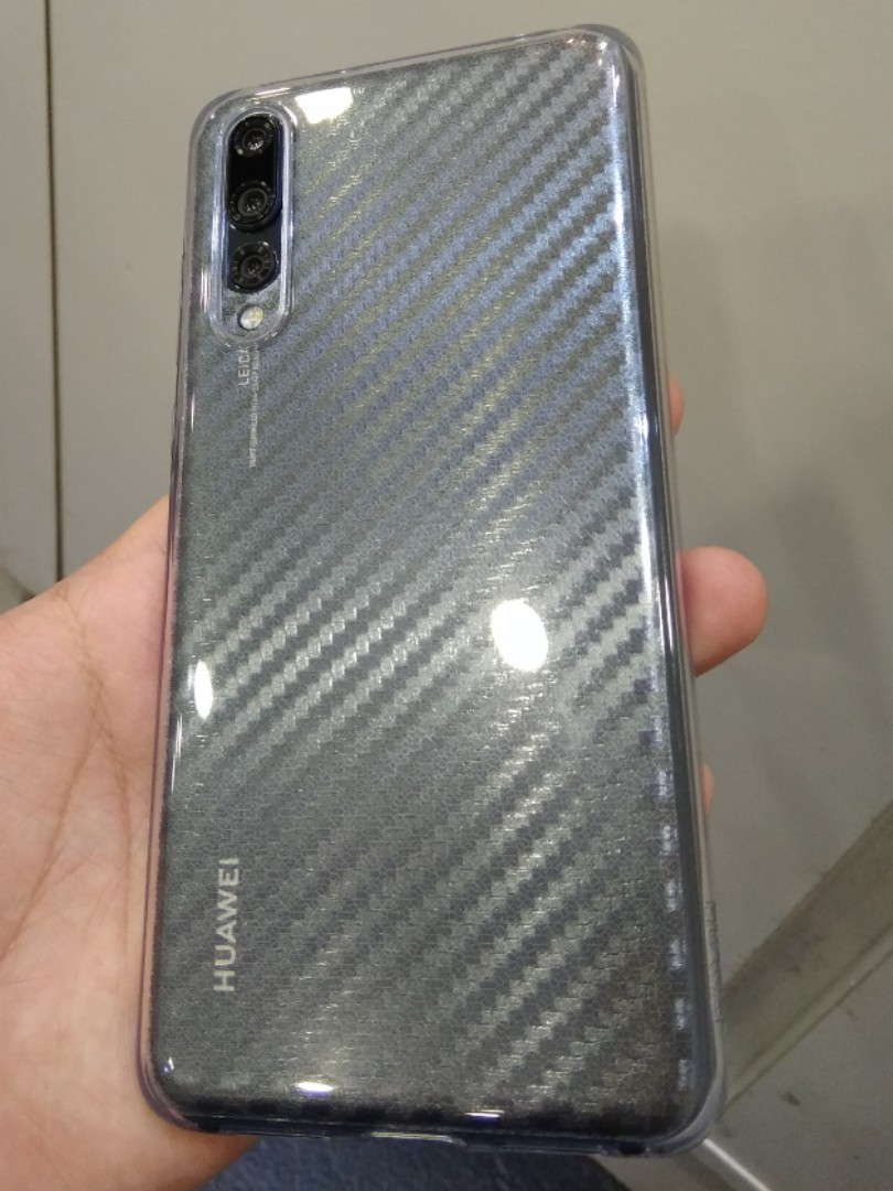 Huawei Series Transparent Carbon Fibre Back Protector Mobile Phones Gadgets Mobile Gadget