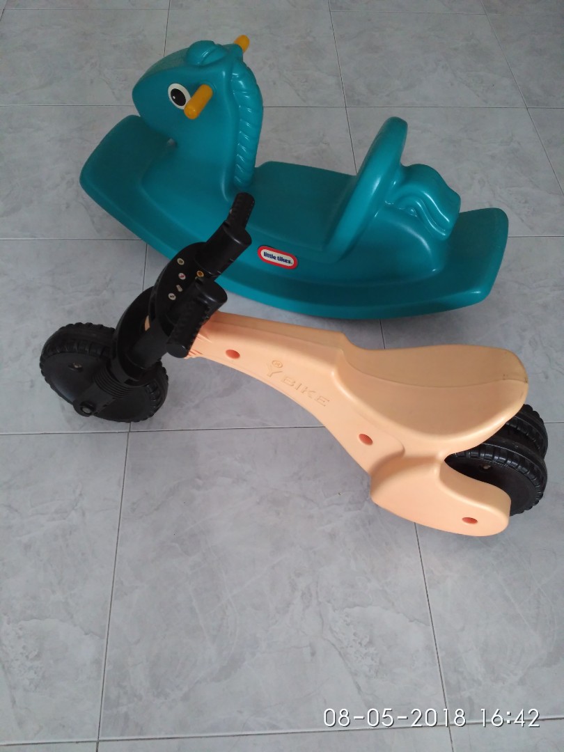 Little tikes rocking horse and y-bike, Babies & Kids, Infant Playtime ...