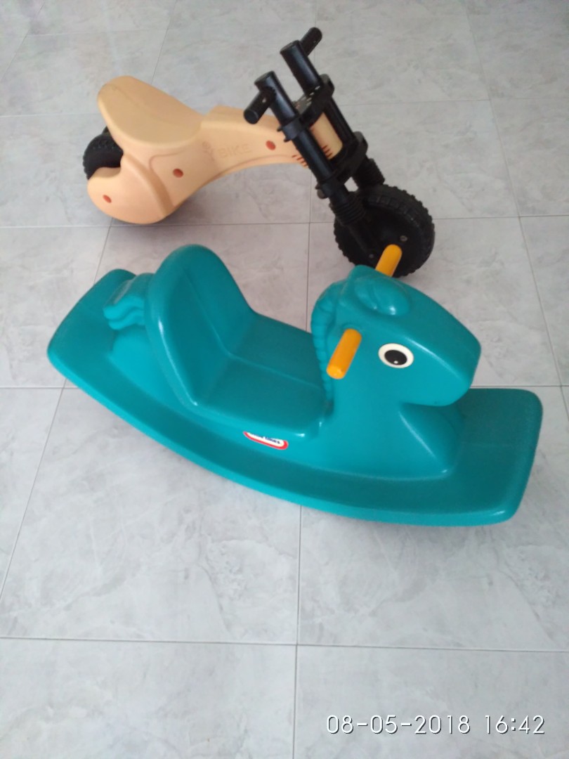 Little tikes rocking horse and y-bike, Babies & Kids, Infant Playtime ...