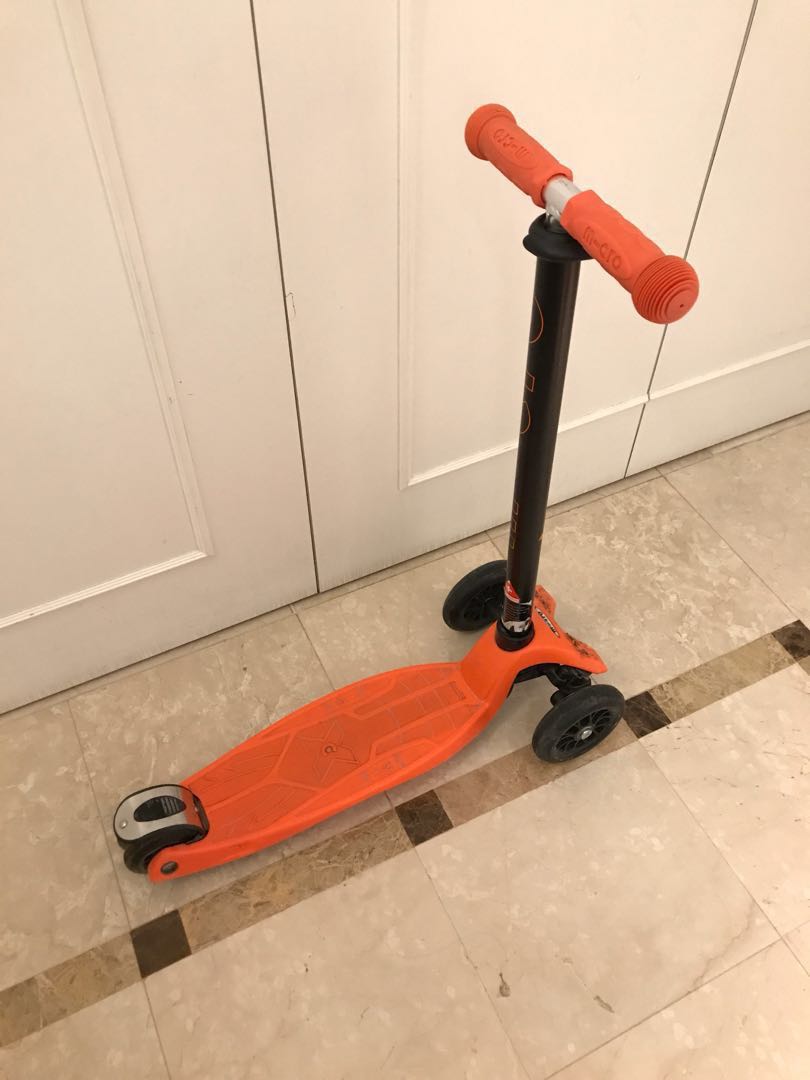 Maxi micro scooter with T-bar (Orange), Sports Equipment, PMDs, E ...