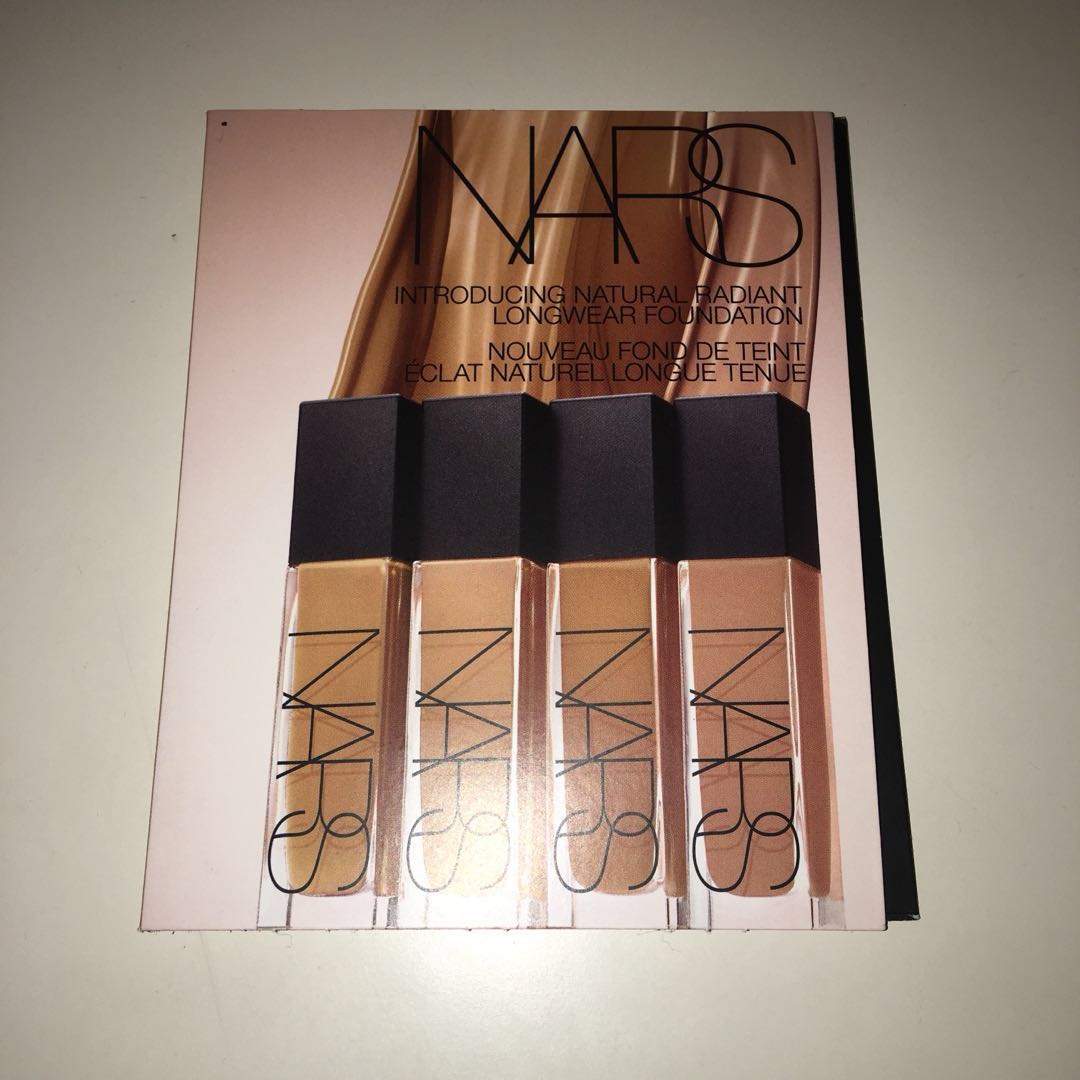 NARS 8 shades longwear foundation card, Beauty & Personal Care, Face ...