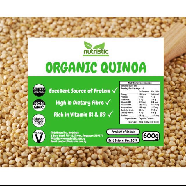 Organic Quina 600g, Food & Drinks, Packaged & Instant Food on Carousell
