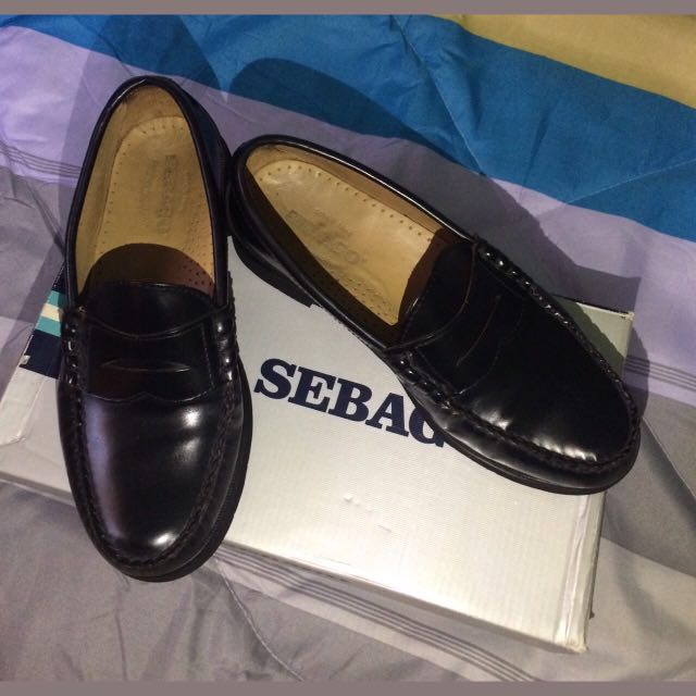 Sebago black leather shoes, Men's Fashion, Footwear, Dress Shoes on ...