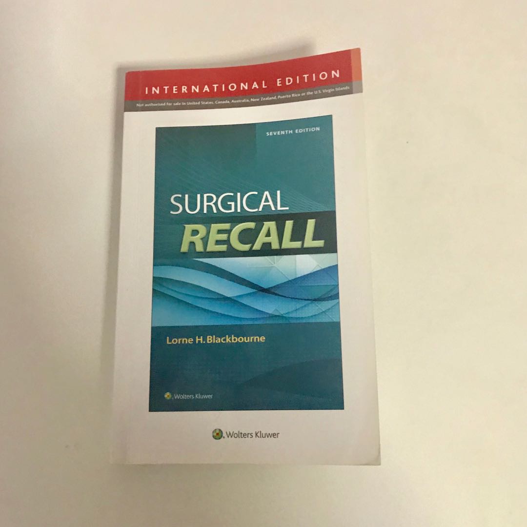 Surgical Recall, Hobbies & Toys, Books & Magazines, Textbooks on Carousell