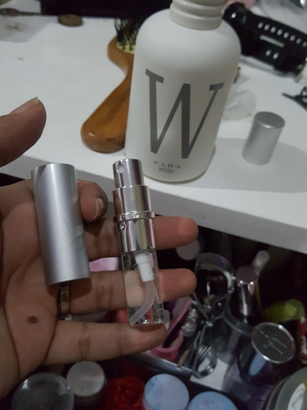 BOTOL PERFUME TRAVEL SIZE ISI PARFUM ZARA WHITE (MINISO), Kesehatan ...