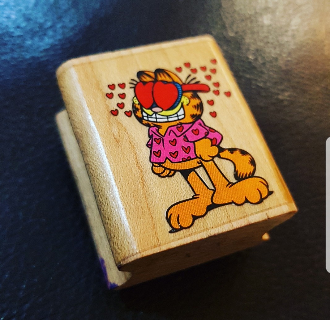 GARFIELD stamp chop, Hobbies & Toys, Stationery & Craft, Craft Supplies ...
