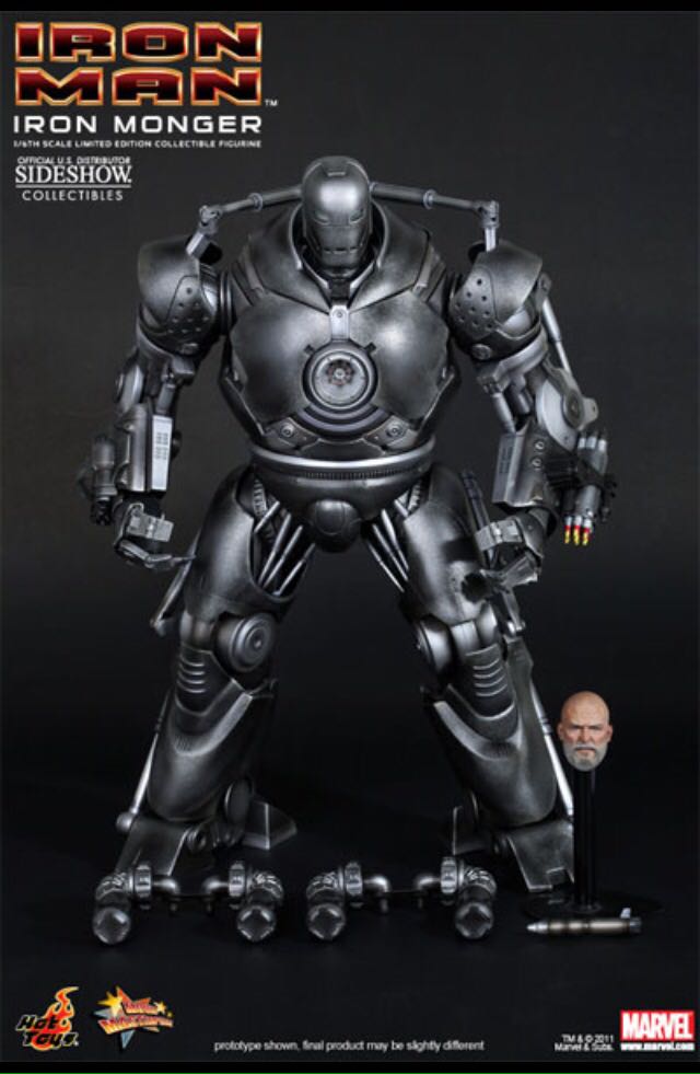 Hot Toys 1/6 Iron Monger -limited edition, Hobbies & Toys, Toys & Games ...