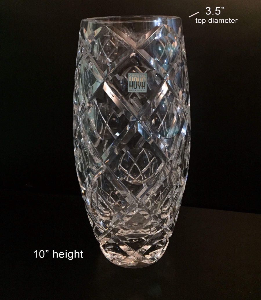 HOYA crystal vase, Furniture & Home Living, Home Decor, Vases ...