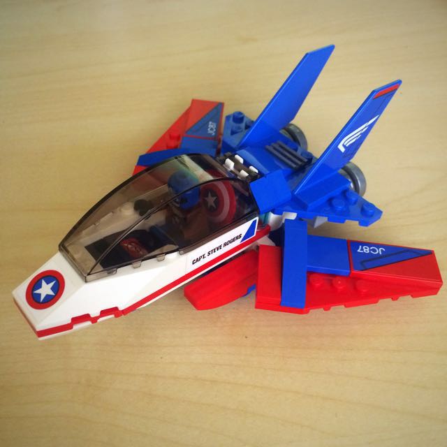 MOC of Lego Captain America Jet, Hobbies & Toys, Toys & Games on Carousell