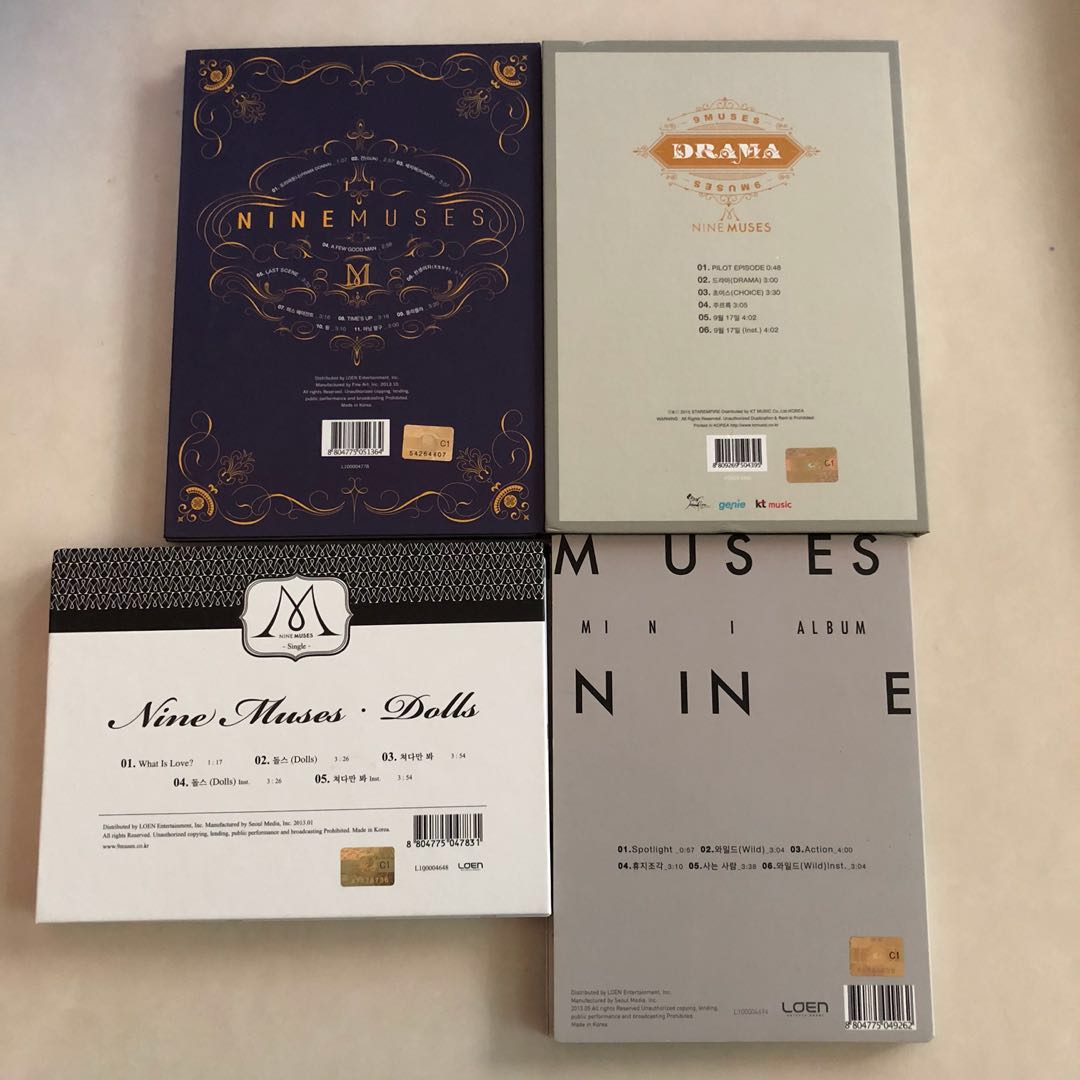 Nine Muses albums, Hobbies & Toys, Collectibles & Memorabilia, K-Wave ...