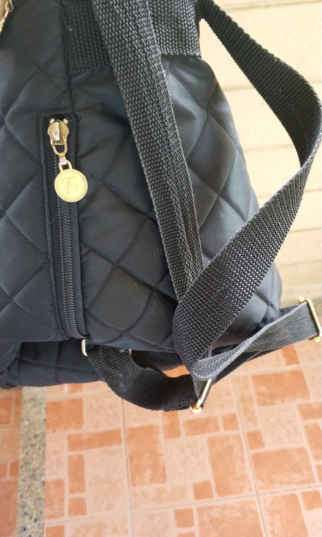 Original Anna Cristina Firenze Black Backpack Preloved, Women's Fashion, Bags & Wallets ...