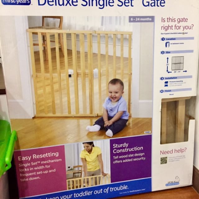 The First Years Deluxe Single Set Gate, Babies & Kids, Baby Nursery ...
