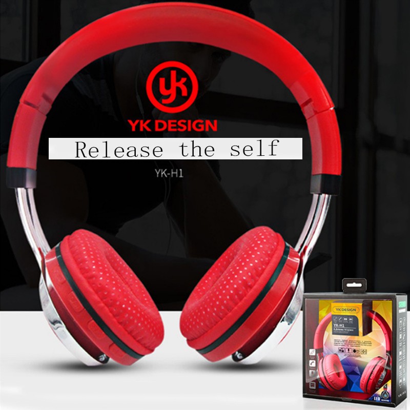 YK design wireless bluetooth headphones, Electronics, Audio on Carousell