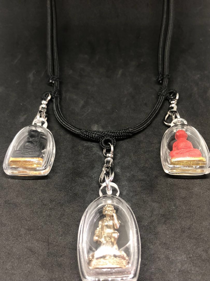 Thai Amulet - Handmade Nylon Amulet Necklace (Triple Hook) - Quick ...