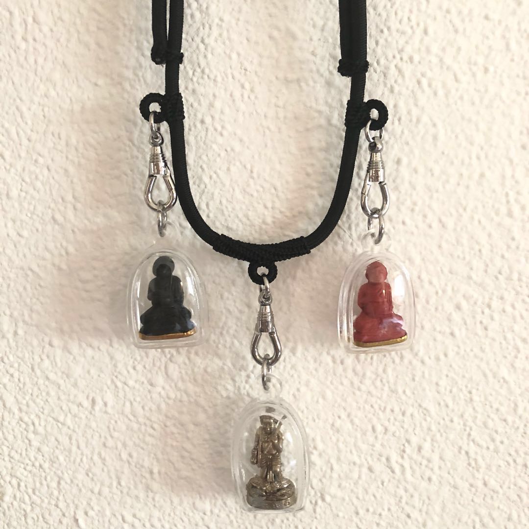 Thai Amulet - Handmade Nylon Amulet Necklace (Triple Hook) - Quick ...