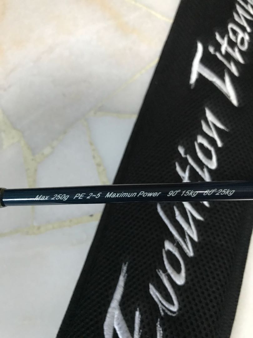 Jigging master evolution titanium rod pe2-5, Sports Equipment, Fishing ...