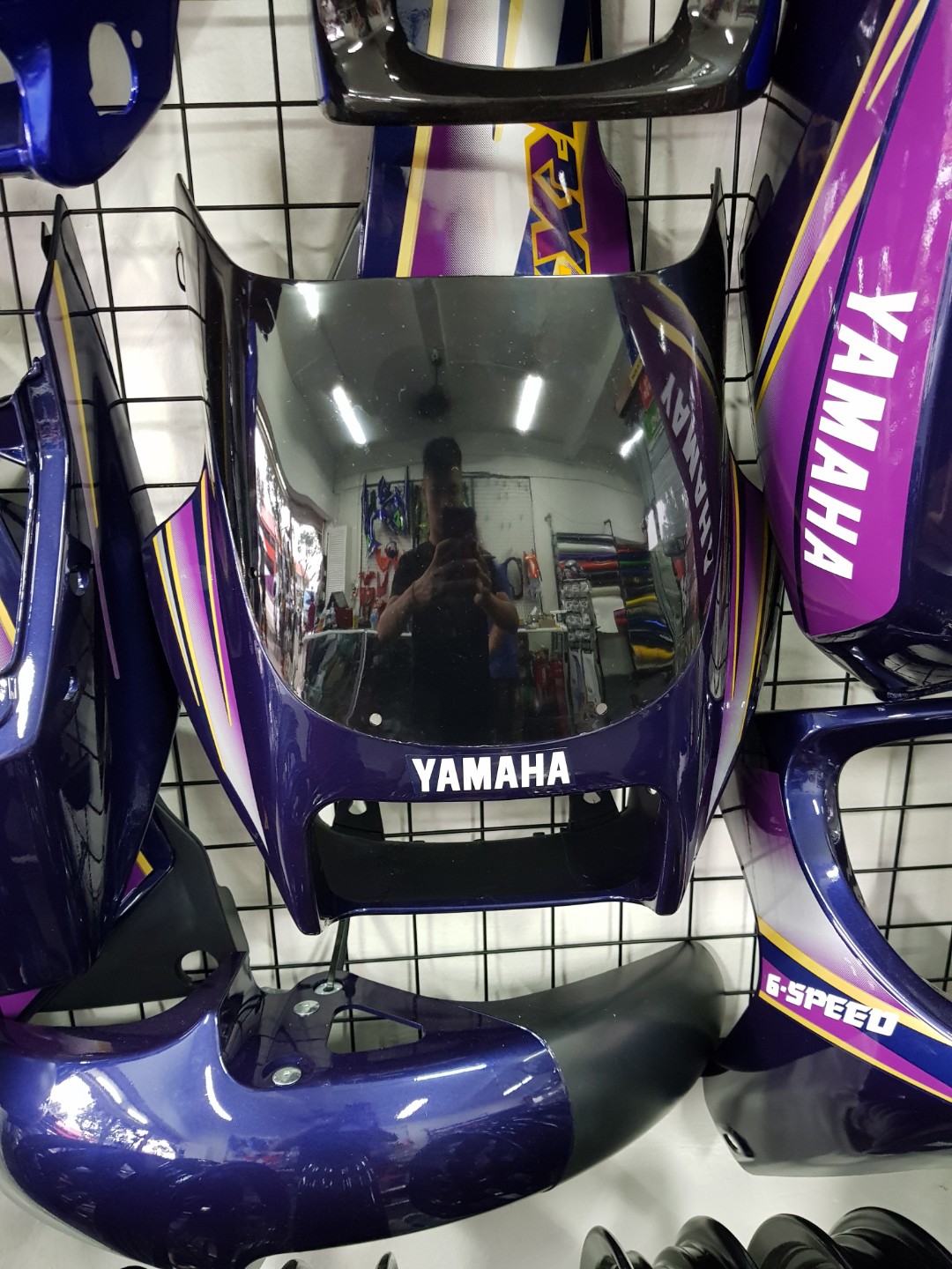 RXZ 135 YAMAHA COVERSET OEM WITH TANK BOSCH PURPLE 6 SPEED, Motorcycles ...