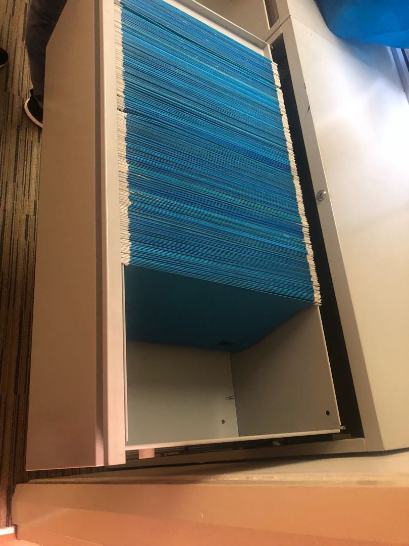 Steel filing cabinet - 4 drawers, Furniture & Home Living, Furniture ...