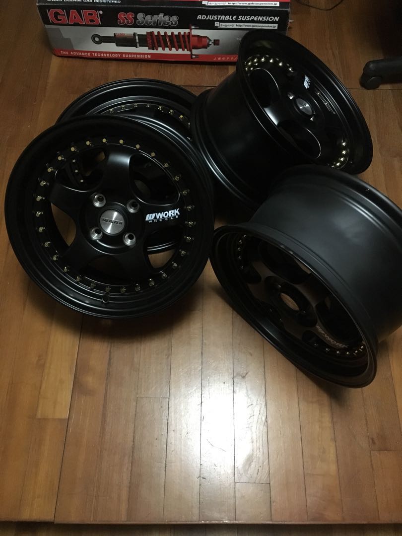 Works rep rims, Car Accessories on Carousell