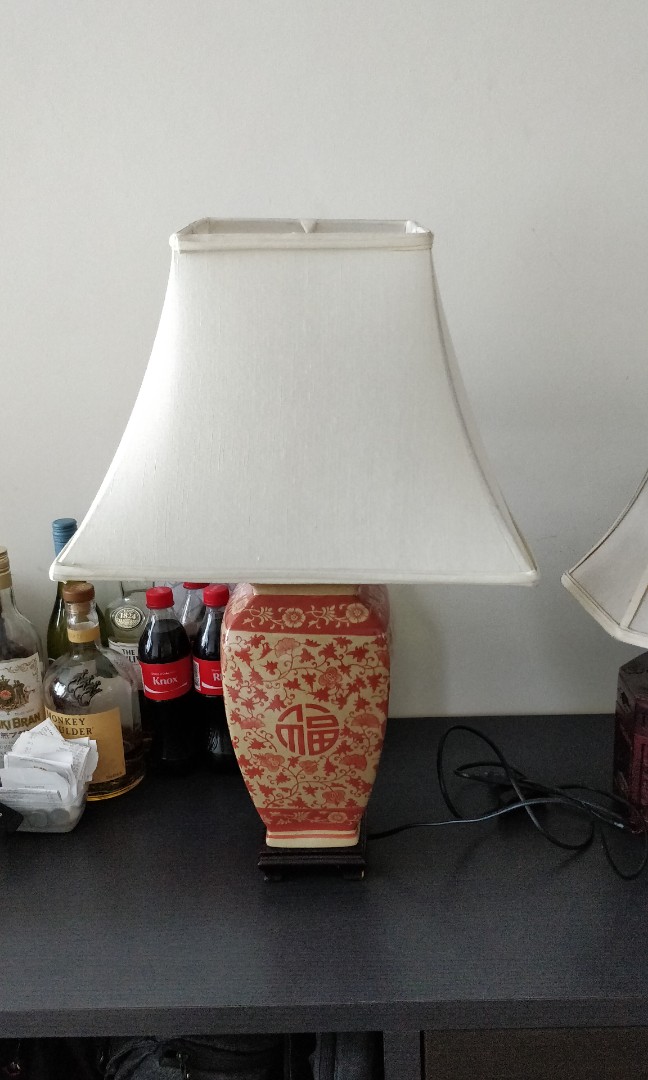 Antique Chinese Style Table Lamp, Furniture & Home Living, Home Decor ...