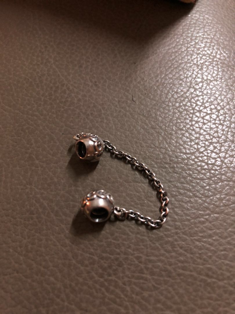 Authentic Pandora Charm Love Connection Safety Chain, Women's Fashion ...