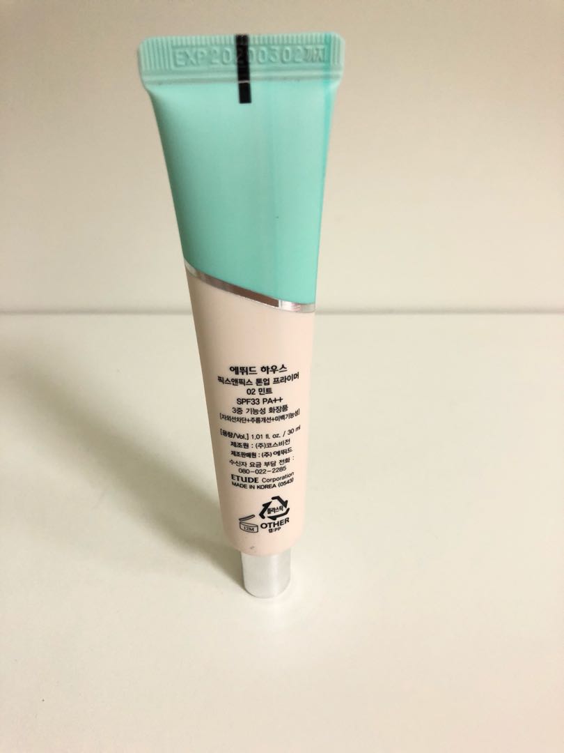 Fix&Fix Tone-Up Primer SPF33 PA++ [Mint], Beauty & Personal Care, Face ...