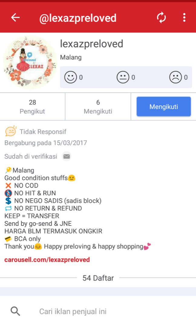 Hati hati, akun penipu., Fesyen Wanita, Pakaian Wanita di Carousell Hati hati, akun penipu., Fesyen Wanita, Pakaian Wanita di Carousell