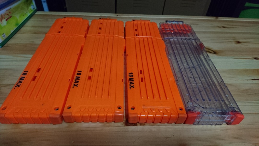 Nerf 4x 18 dart magazine, Hobbies & Toys, Toys & Games on Carousell