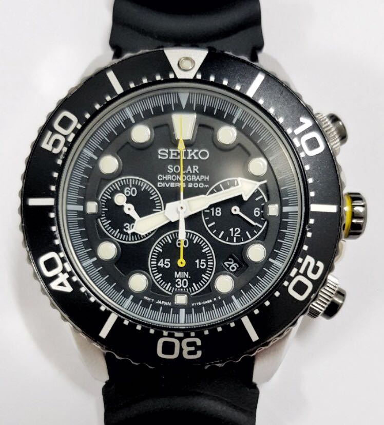 Seiko Solar Chronograph, Luxury, Watches on Carousell