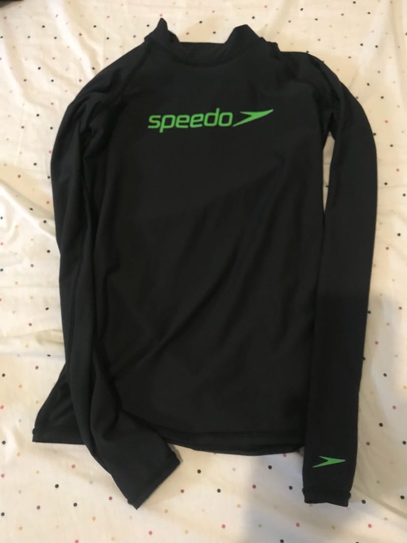 Speedo Rash guard (S), Men's Fashion, Tops & Sets, Swim Top & Rash ...
