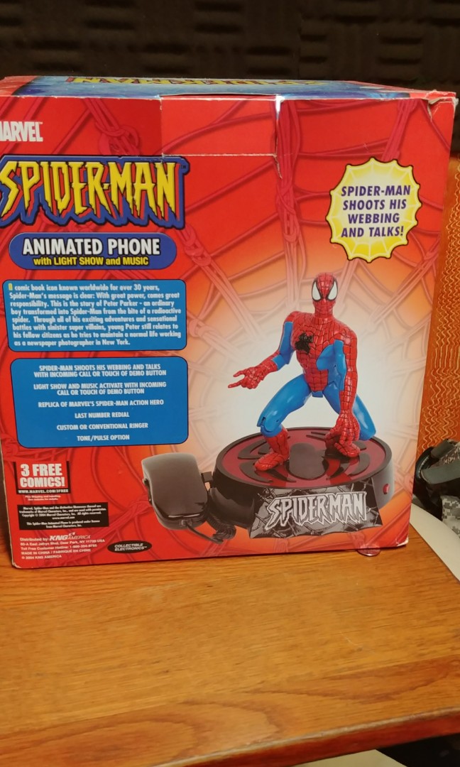 Spiderman animated phone, Hobbies & Toys, Toys & Games on Carousell