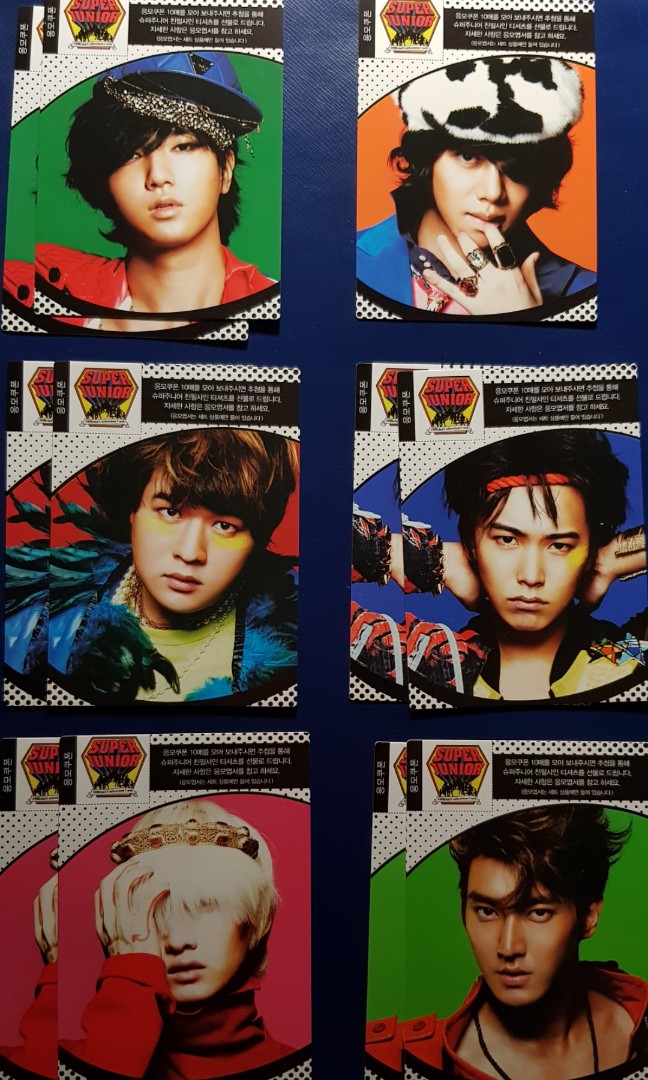 Super Junior Star Collection Cards, Everything Else on Carousell