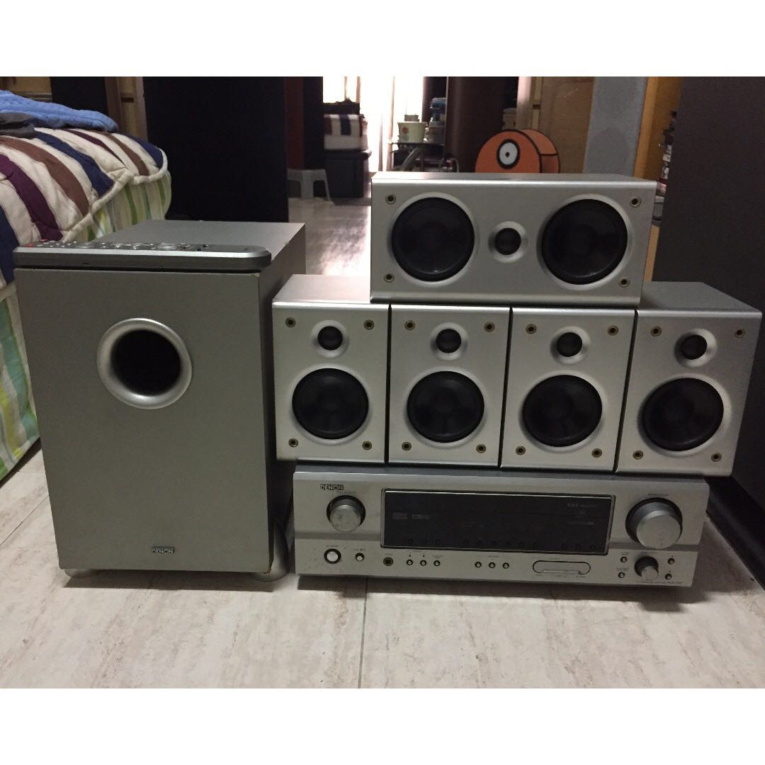 Denon 5.1 Home Theater Speakers system + Denon AVR1507 7.1-Channel Home ...