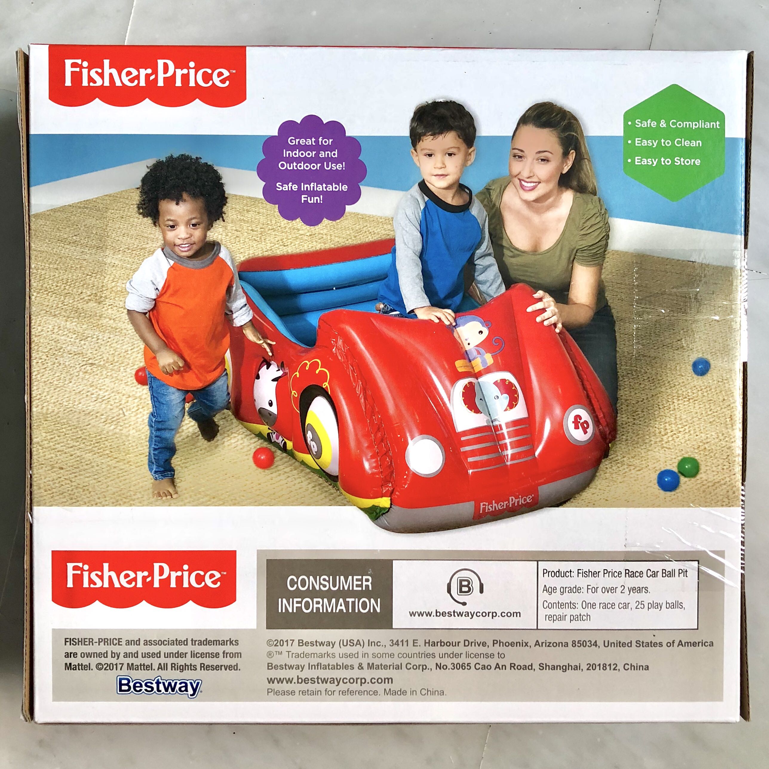 (In-Stock) Fisher-Price Race Car Ball Pit Inflatable (Brand New ...