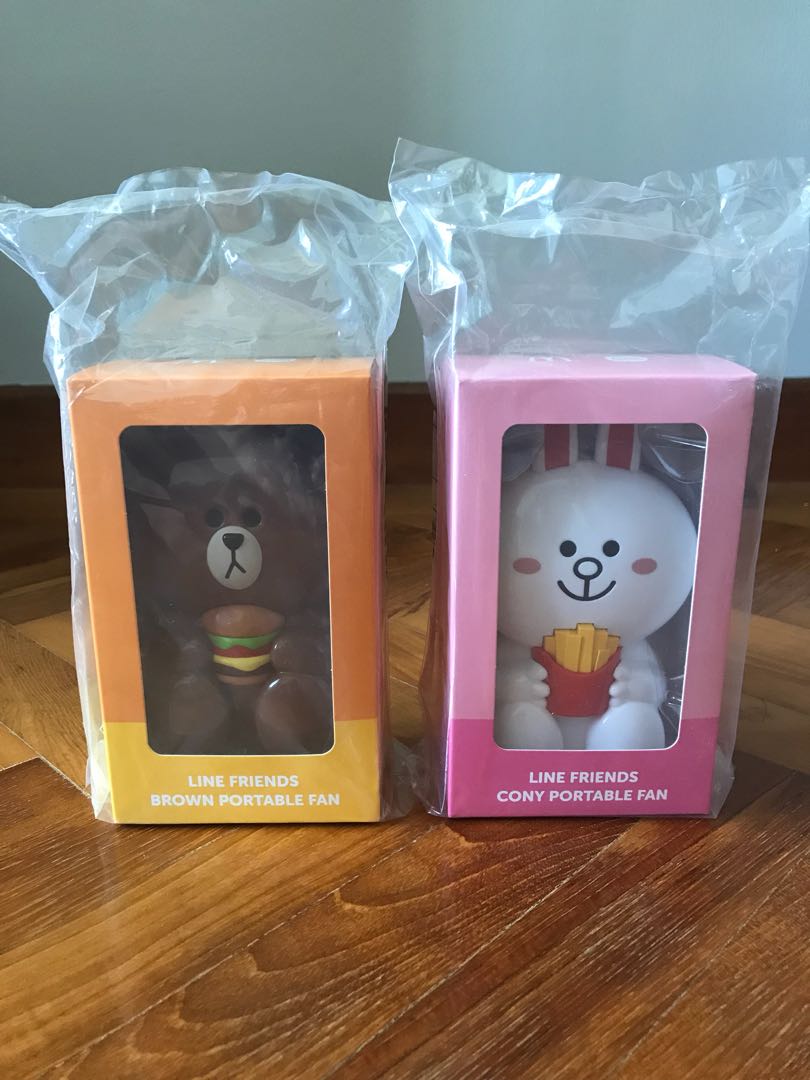Line friends - Portable Fan (set of 2), Mobile Phones & Gadgets, Mobile ...