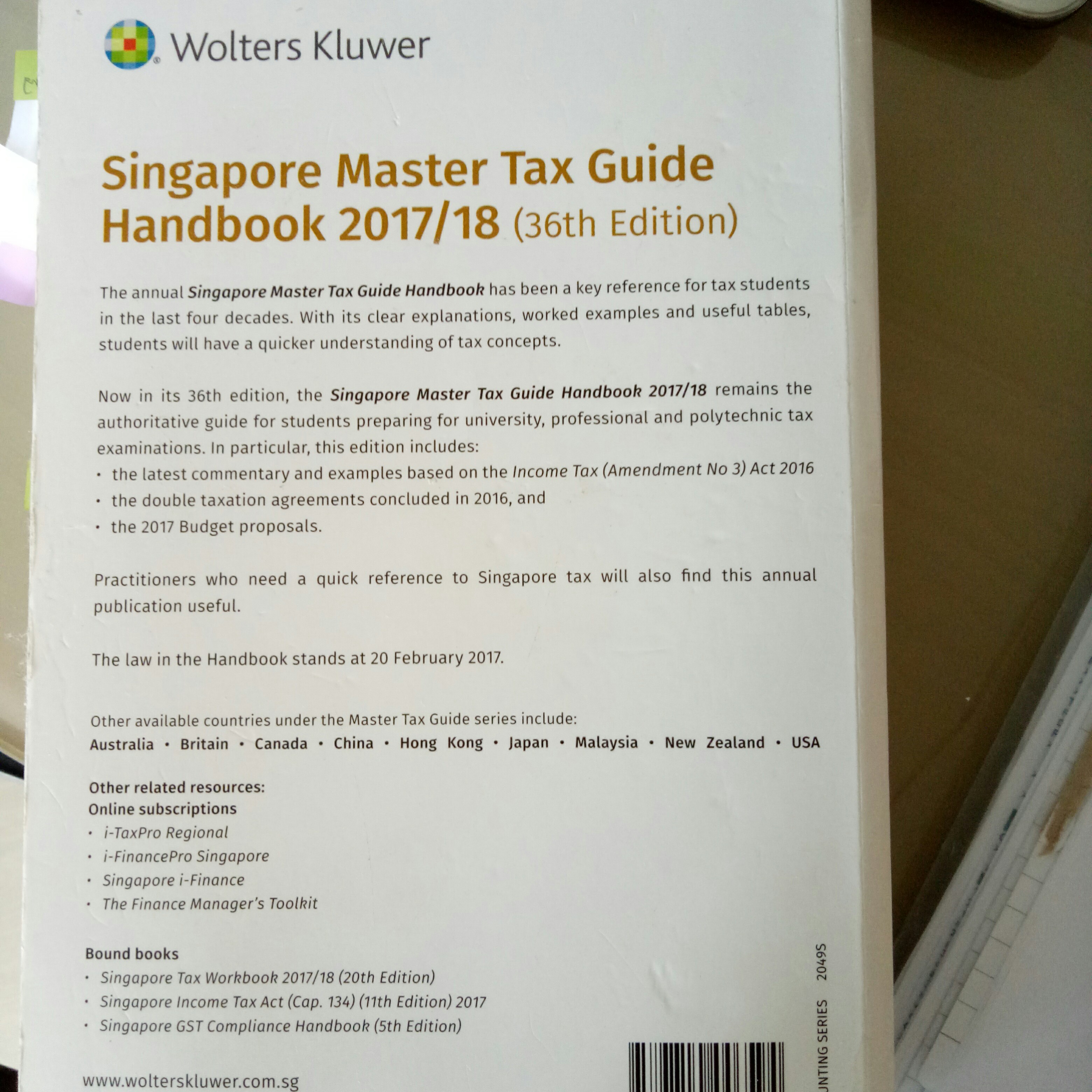 NTU NBS GROUP A AC2301 PRINCIPLES OF TAXATION TEXTBOOK, Hobbies & Toys ...