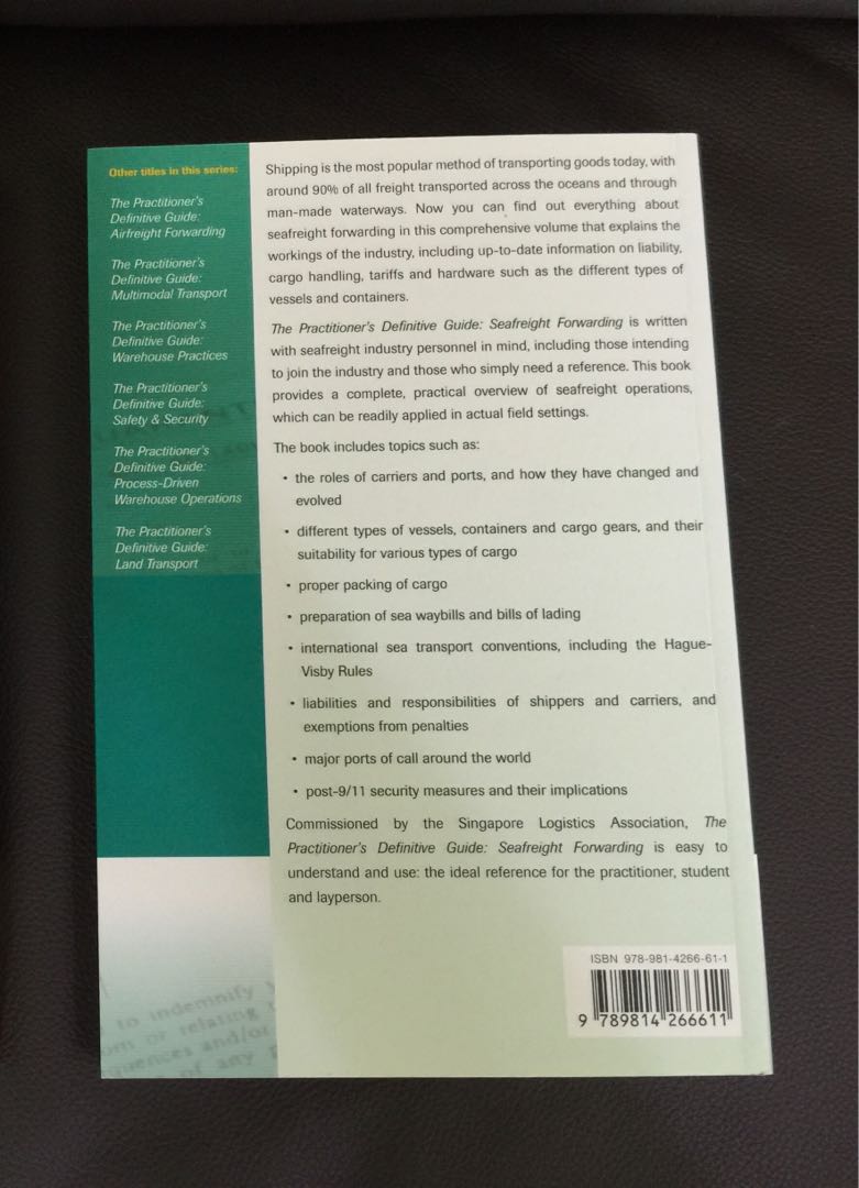 The Practitioner's Definitive Guide: Seafreight Forwarding (4th Edition ...