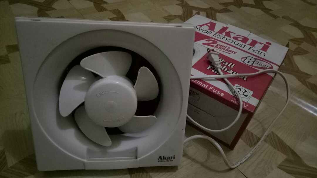 AKARI wall exhaust fan, TV & Home Appliances, TV & Entertainment, TV ...