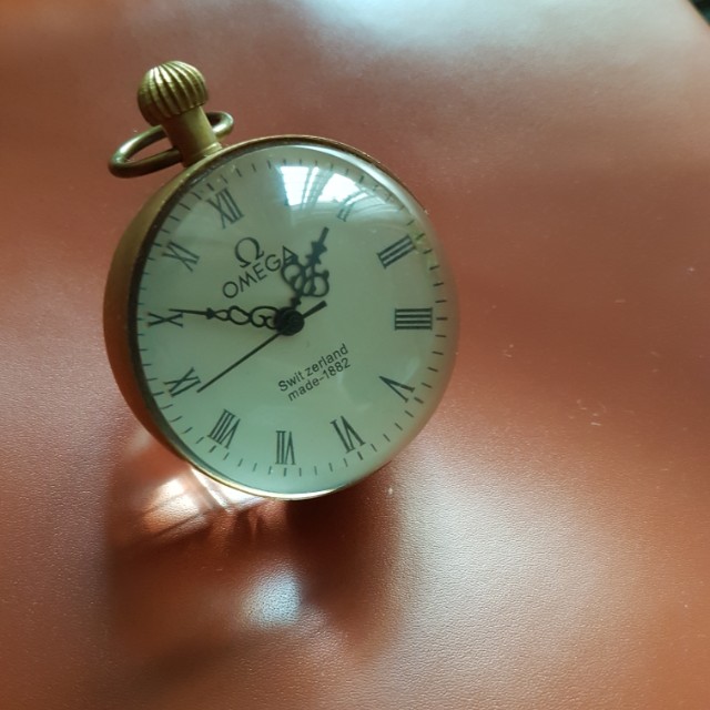 Antique Omega mechanical crystal orb clock, Women's Fashion, Jewelry ...