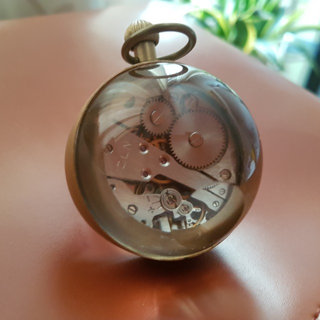 Antique Omega mechanical crystal orb clock, Women's Fashion, Jewelry ...