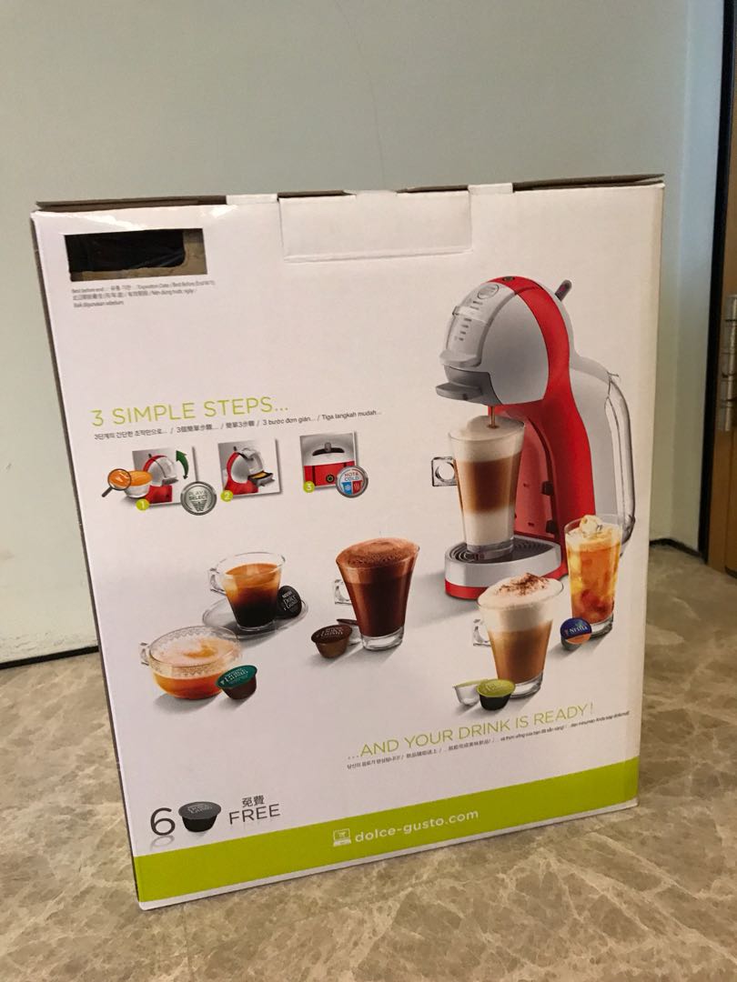 [*BNIB] NESCAFE Dolce Gusto Mini Me Coffee Machine (Red/White), Home ...