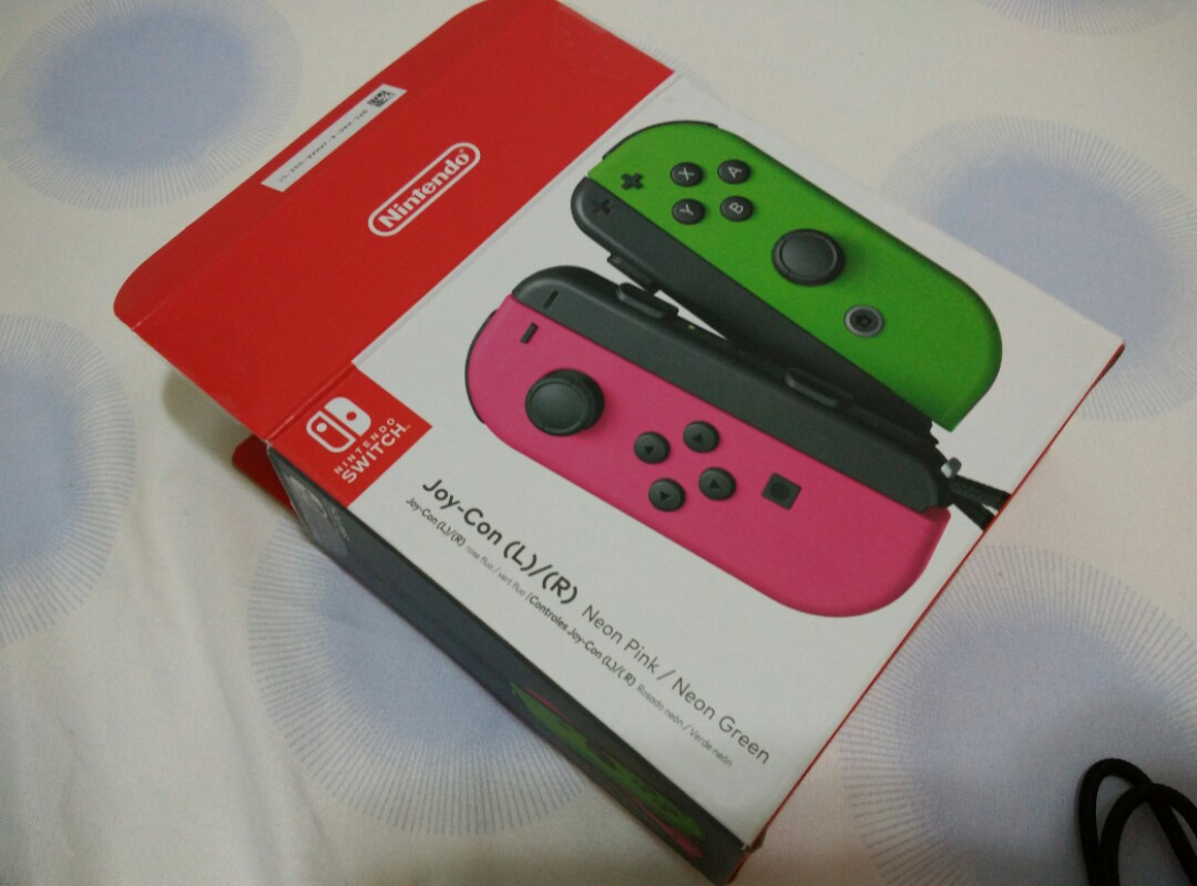Joy-con Joy Con Nintendo Switch Splatoon left Pink right Green reverse ...