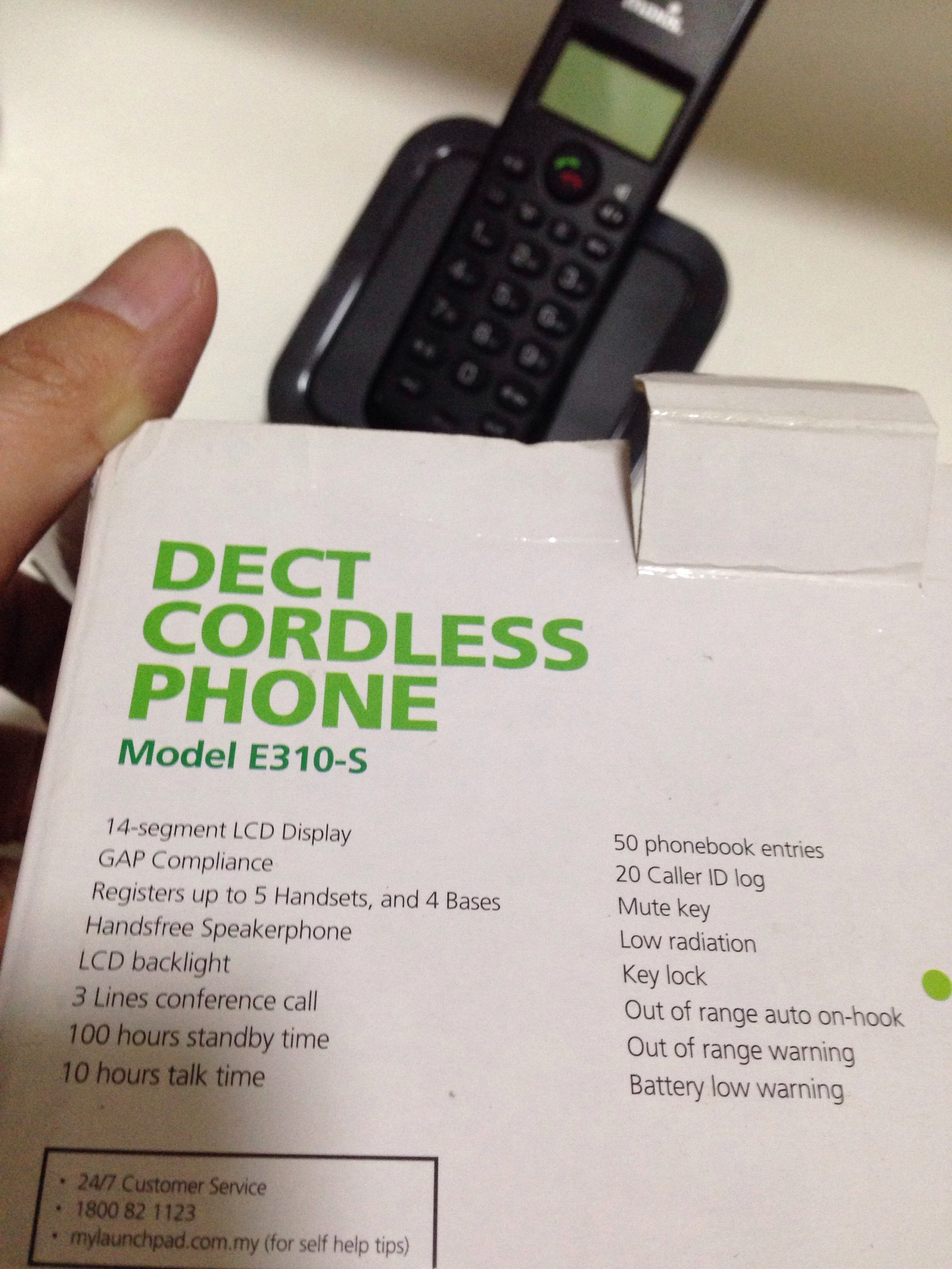 Maxis dect cordless phone E310-S, Audio, Portable Audio Accessories on ...