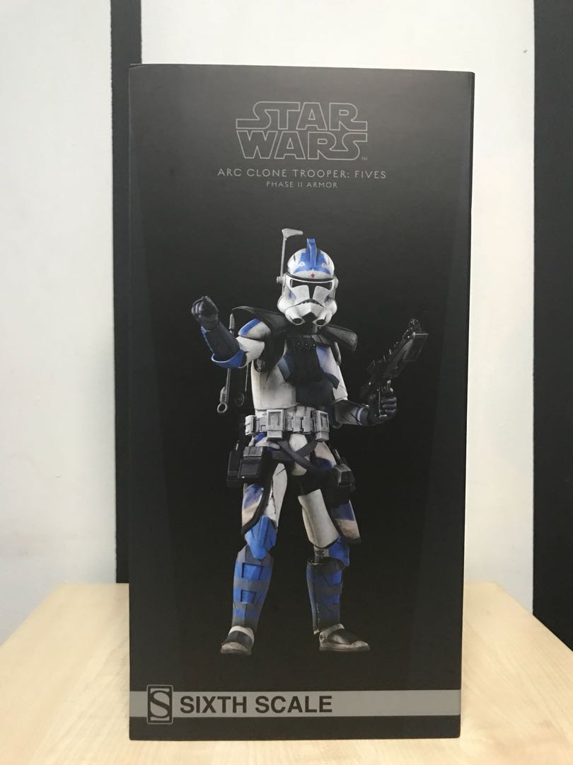Sideshow Star Wars Arc Clone Trooper: Fives Phase II Armor, Hobbies ...