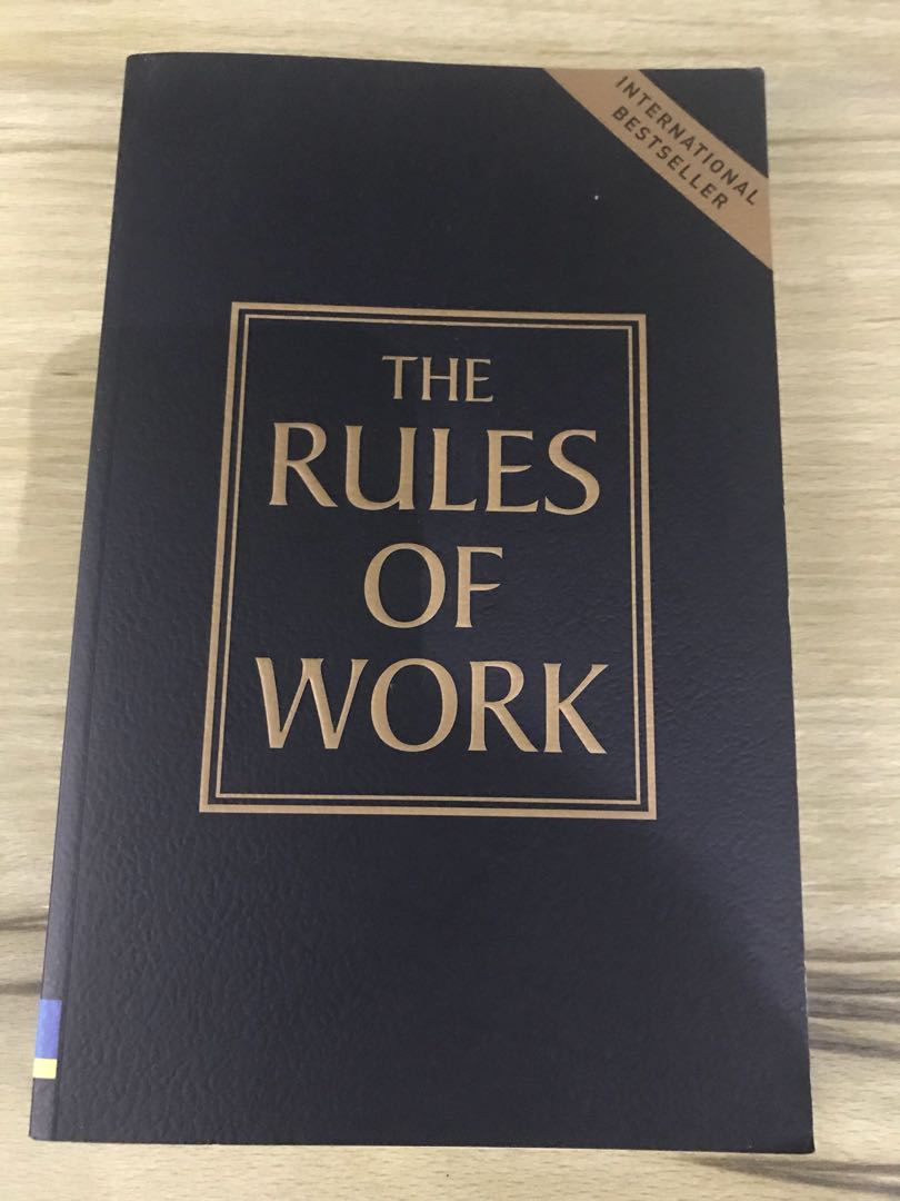 The Rules of Work, Hobbies & Toys, Books & Magazines, Fiction & Non ...