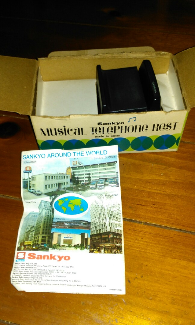 Vintage New Sankyo Telephone Musical Rest., Hobbies & Toys, Memorabilia ...
